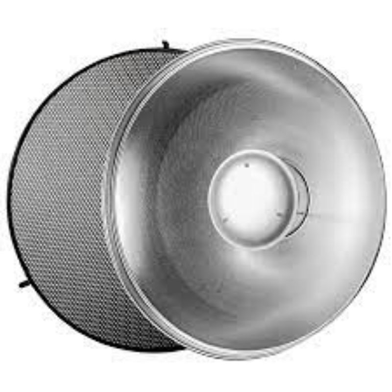 Beauty Dish with grid สีเงิน ยี่ห้อ Nice foto ขนาด 42 CM | Shopee Thailand