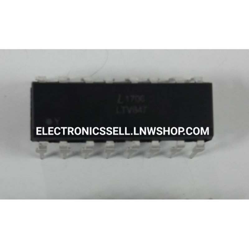LTV847 ไอซี IC ไอซี847 ตัวถัง DIP-16 1pcs ยี่ห้อ LITE-ON.อุปกรณ์ อะไหล่ ...