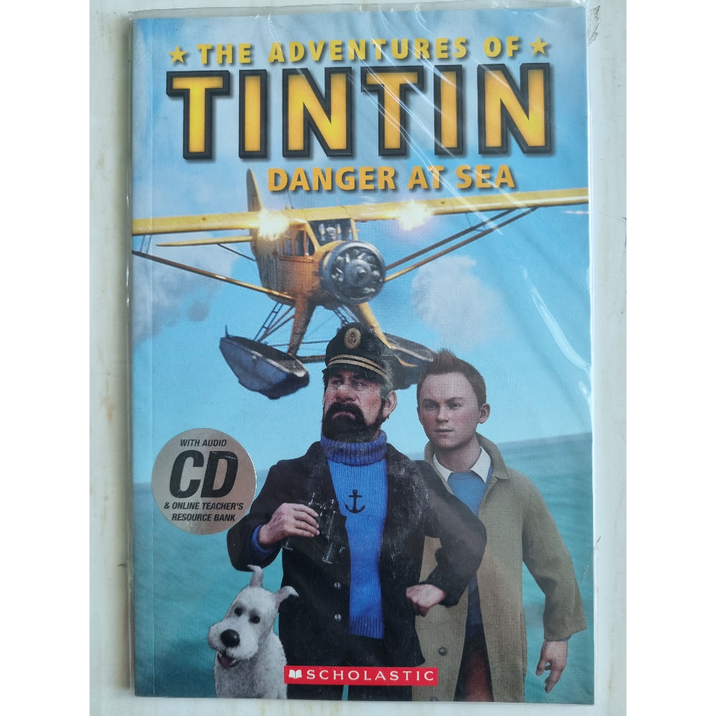 The Adventures of Tintin Danger at Sea with audio CD Level 2 | Shopee ...