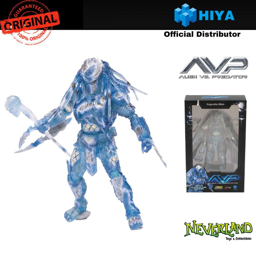 Hiya Toys AVP Active Camouflage Chopper Action Figure Exquisite Mini ...