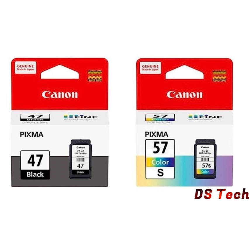 Canon PG-47 BLACK / CANON CL-57 COLOR / CANON CL-57s COLOR Original ...