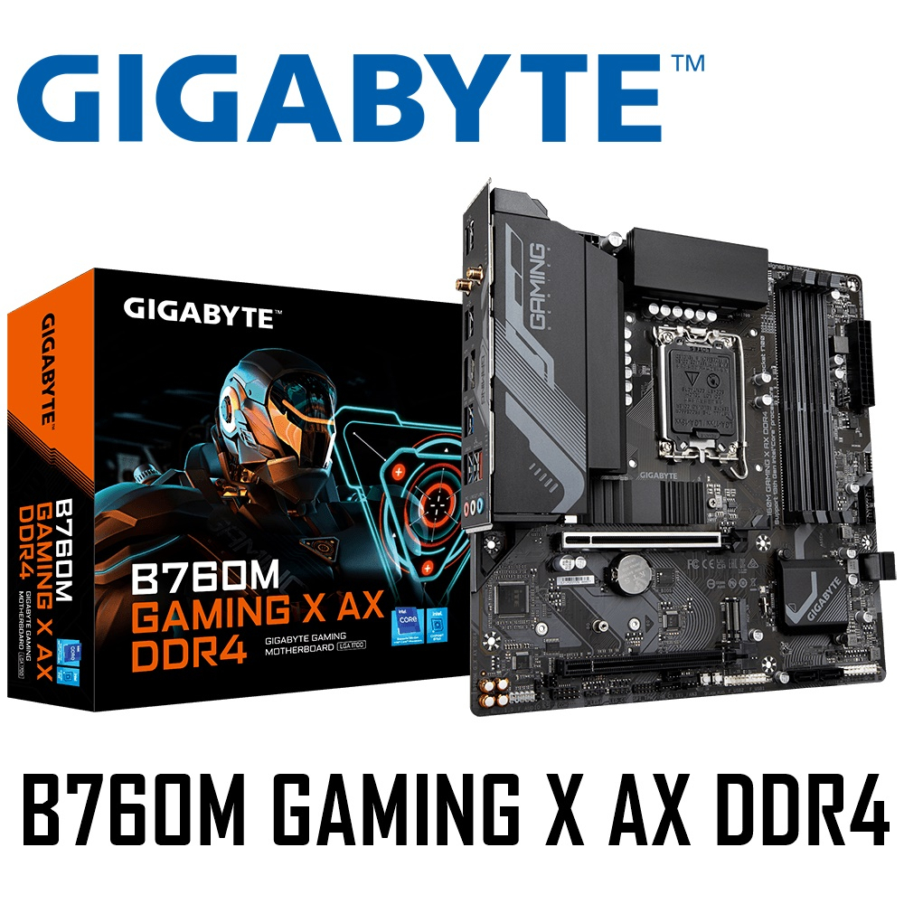 MAINBOARD (เมนบอร์ด) 1700 GIGABYTE B760M GAMING X AX DDR4 ประกัน 3 ปี | Shopee Thailand