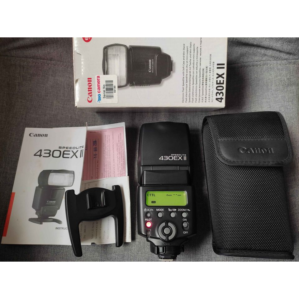 แฟลช CANON 430 EX ll สภาพ 98% ใช้ไม่ถึง 20 ครั้ง อดปกศ. แน่นกระชับ รับ ...