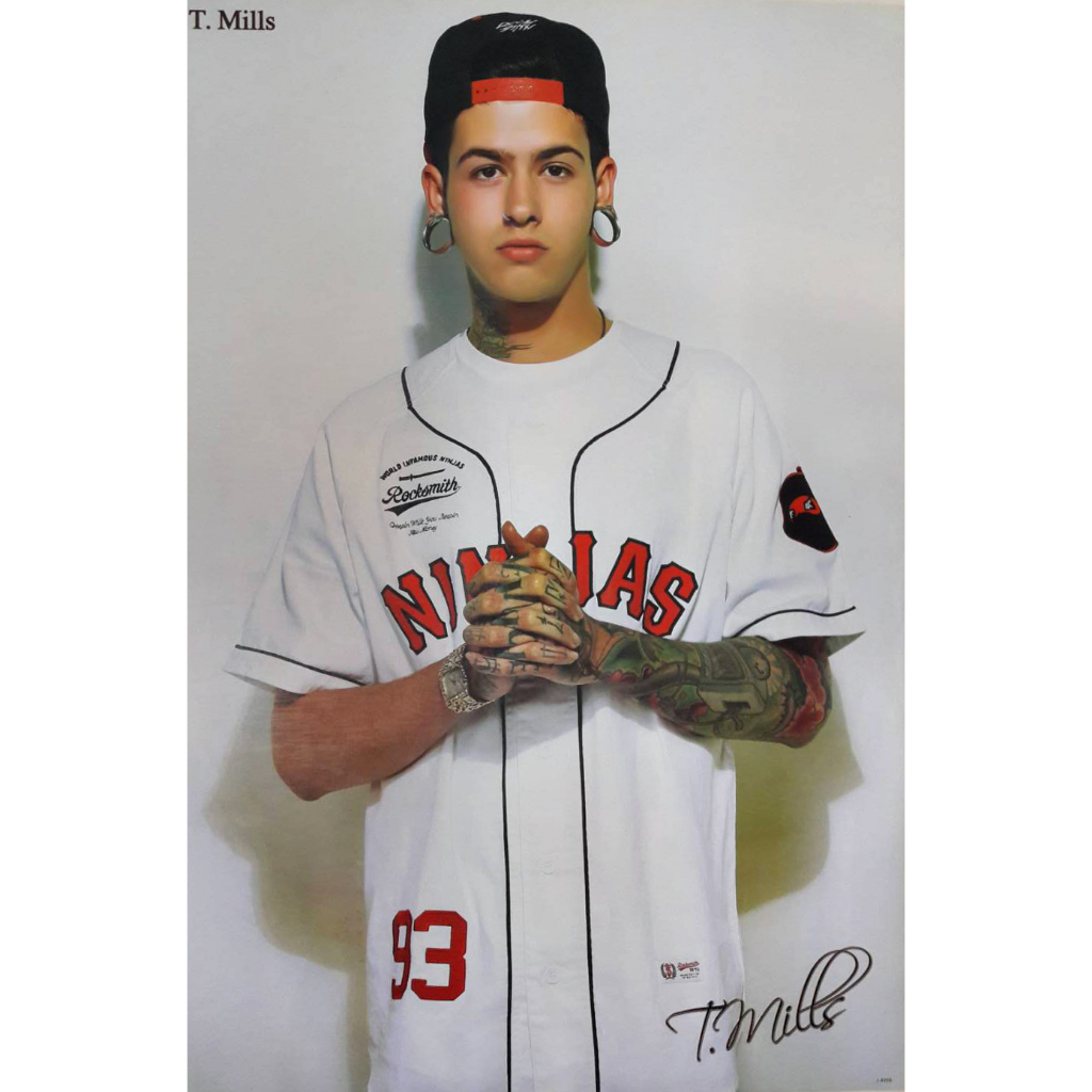 โปสเตอร์ T.Mills ทราวิส มิลส์ Travis Mills Rapper แร็ปเปอร์ อเมริกัน วง ...