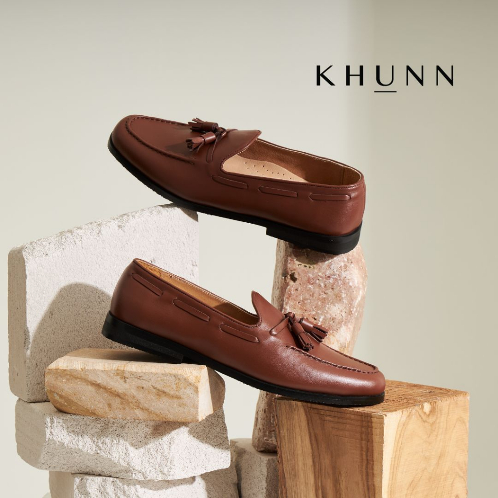 KHUNN (คุณณ์) รองเท้า รุ่น Patrick สี Walnut (PRE-ORDER) | Shopee Thailand