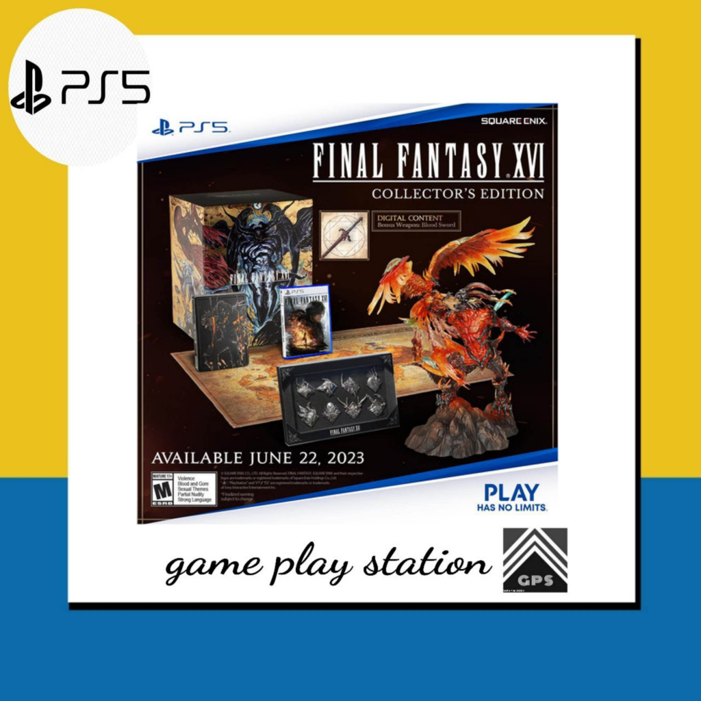 ps5 final fantasy XVI / deluxe edition / collector's ( english zone 3 ) | Shopee Thailand