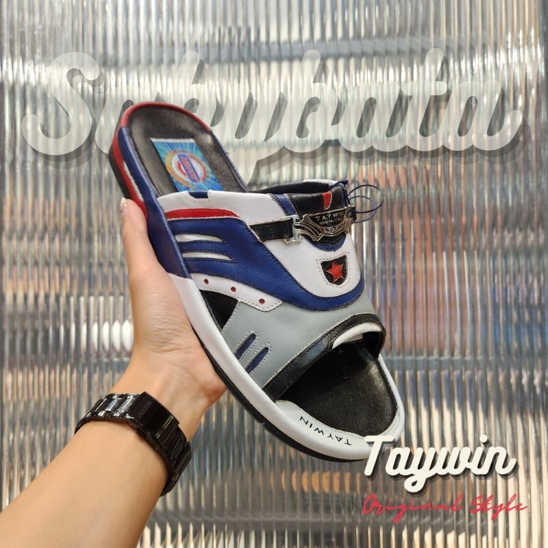 TAYWIN แท้ พื้นหนา รองเท้าแตะสวม ผู้ชาย ไซส์ 39-45 Taywin Original Style Star | Shopee Thailand