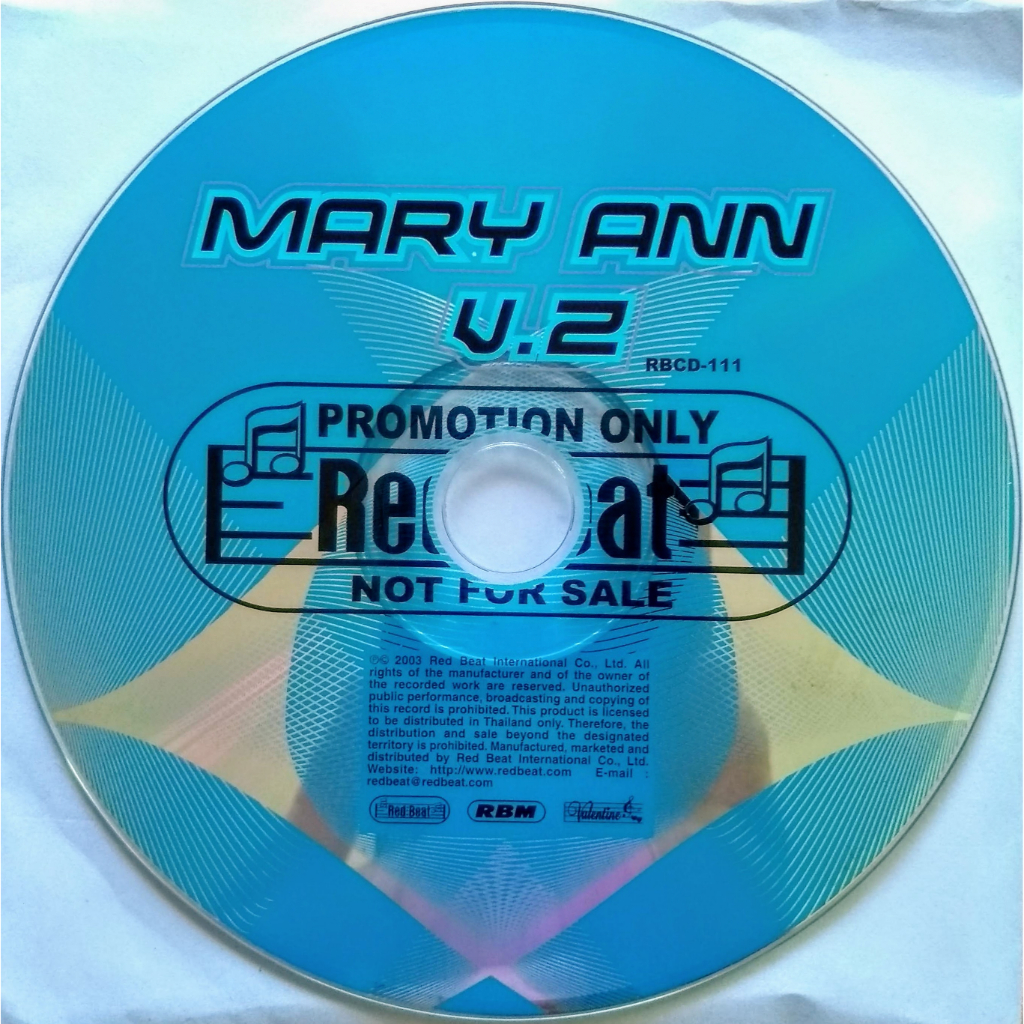 CD (Promotion) Mary Ann - Greatest Hits Vol.2 (เฉพาะแผ่นซีดี) | Shopee ...