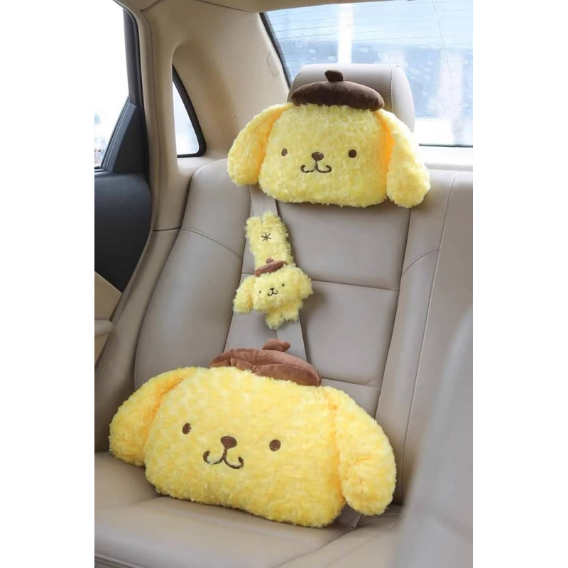 หมอนอิง หมอนรองคอในรถ เบลท์ Pompompurin Shopee Thailand