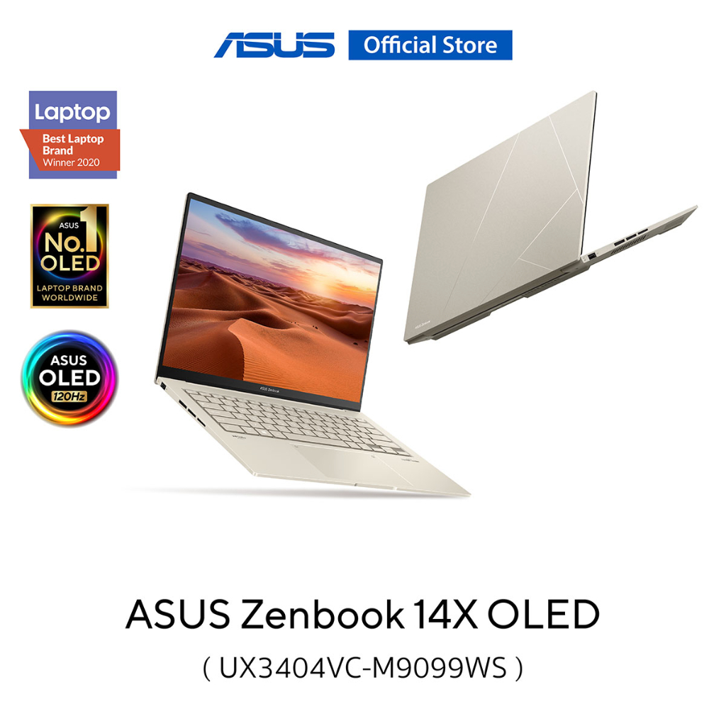 ASUS ZenBook 14X OLED (UX3404VC-M9099WS), 14.5 2.8K OLED, Intel i9 ...