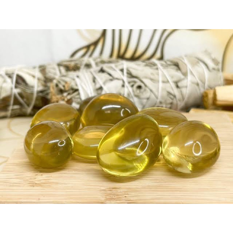 1 Pc Natural Lemon Quartz 1-2 cm Polished Tumble Stone / Top High ...