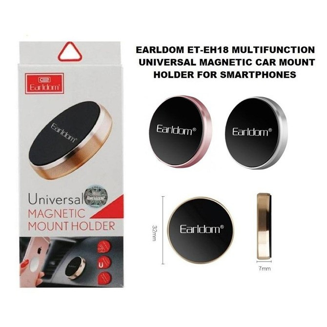 Earldom ET-EH18 แม่เหล็ก ติด โทรศัพท์มือถือ ติดด้วยกาว สามารถใส่ซ่อนใน เคสมือถือได้ Earldom ET ...