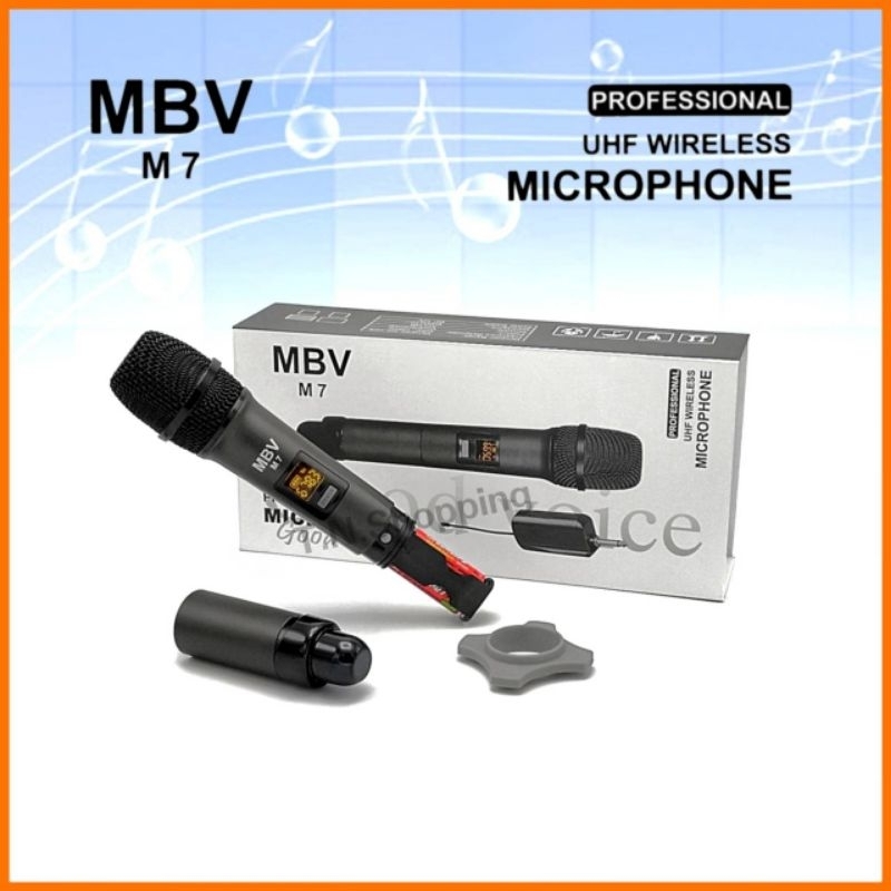 MBV ไมค์ลอยเดี่ยว แบบพกพา รุ่น M7 ชุดรับ-ส่งไมโครโฟนไร้สาย | Shopee Thailand