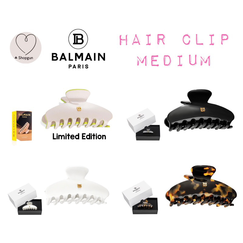 พร้อมส่ง ส่งฟรี BALMAIN Hair Clip Medium (M) กิ๊บหนีบผม ของแท้ 100% ...
