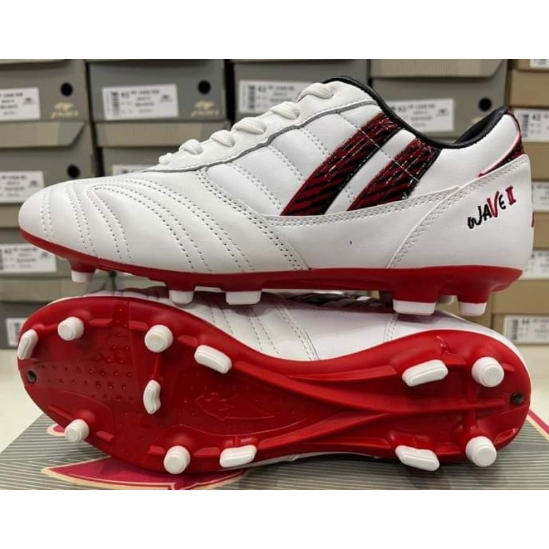 (PANลิขสิทธิ์💯)ไซส์ 39-45 รองเท้าฟุตบอล/สตั๊ด PAN WAVE II 23.1 หนังแท้ ...