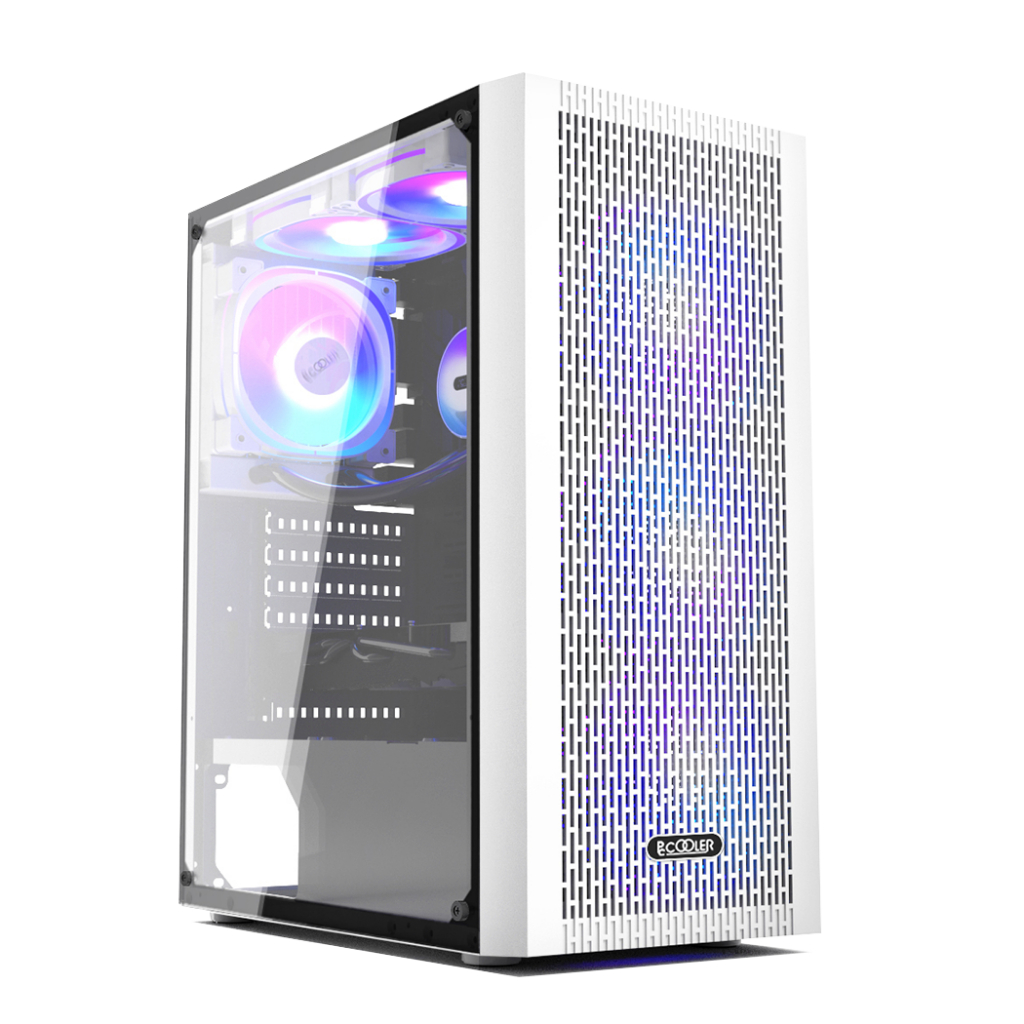CASE PC COOLER DIAMOND MA100W MESH BLACK / WHITE - 3 FAN ARGB | Shopee ...