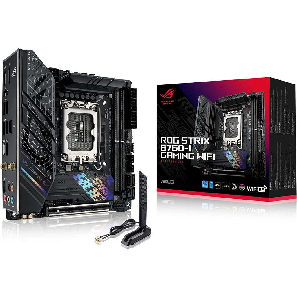MB ASUS ROG Strix B760-I Gaming WiFi Intel B760 mainboard(13th and 12th Gen)LGA 1700 mini-ITX ...