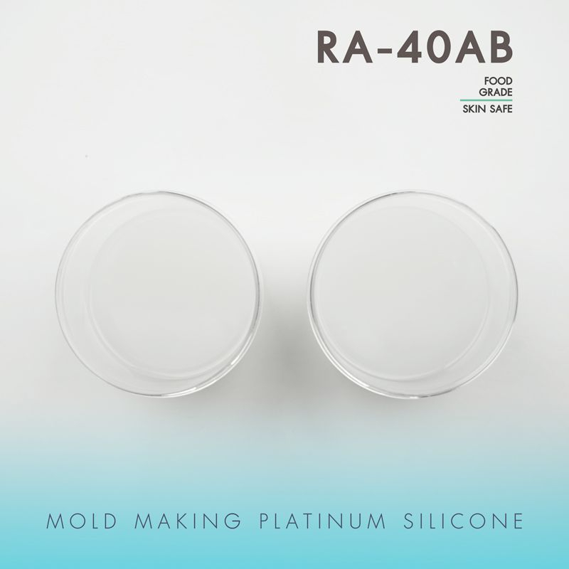 ยางซิลิโคนฟู้ดเกรด FOOD GRADE (RA-40AB) เนื้อแข็ง ผสม 1:1 ใช้ทำแม่พิมพ์ขนม แม่พิมพ์อาหาร (ชุด 1 ...