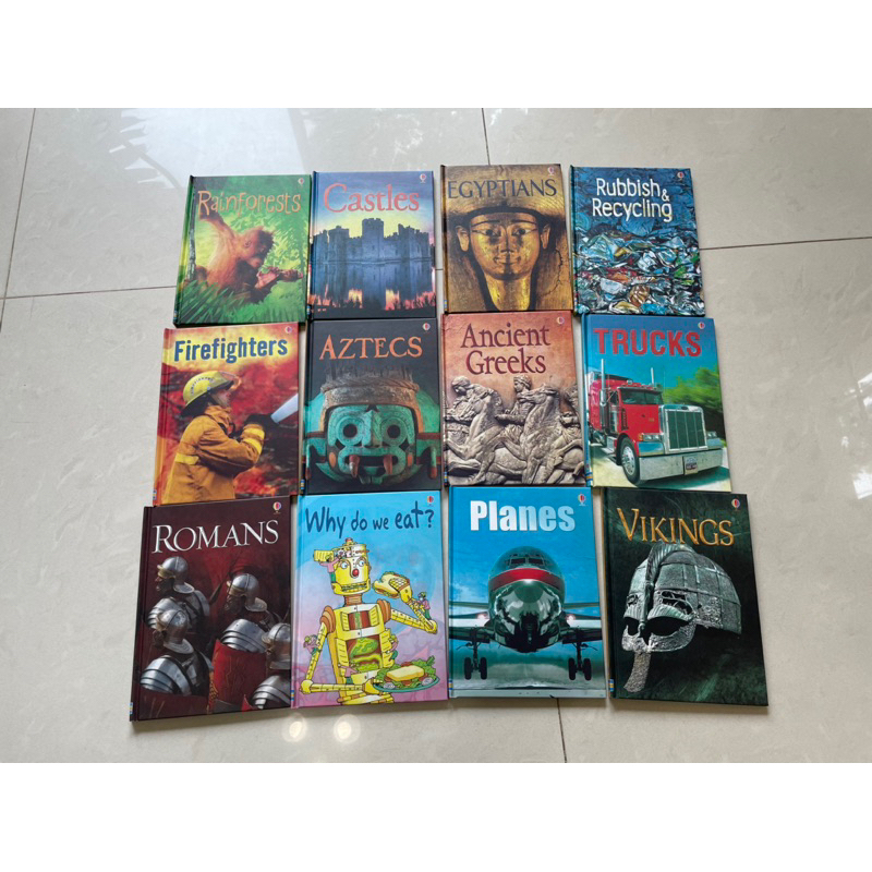 หนังสือฝึกอ่านภาษาอังกฤษ Usborne 12 เล่ม มือสอง | Shopee Thailand