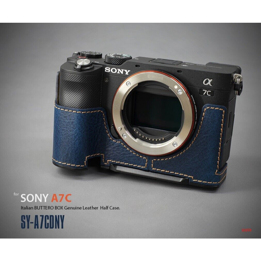 LIM'S Design Sony A7C [Navy] Half Case ทำจากหนังแท้ประเทศอิตาลี LIM'S ...