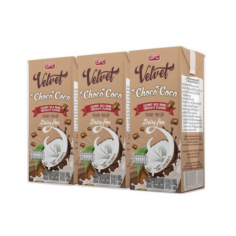 UFC VELVET Coconut Milk Drink Chocolate flavour นมมะพร้าวรสช็อคโกแลต ยู ...