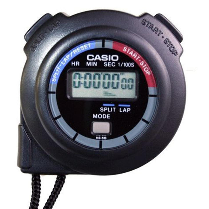 (ออกใบกำกับภาษีได้) นาฬิกาจับเวลา Casio Stop Watch รุ่น HS-3V ,HS-70W และ HS-80TW ของแท้ 100% ...