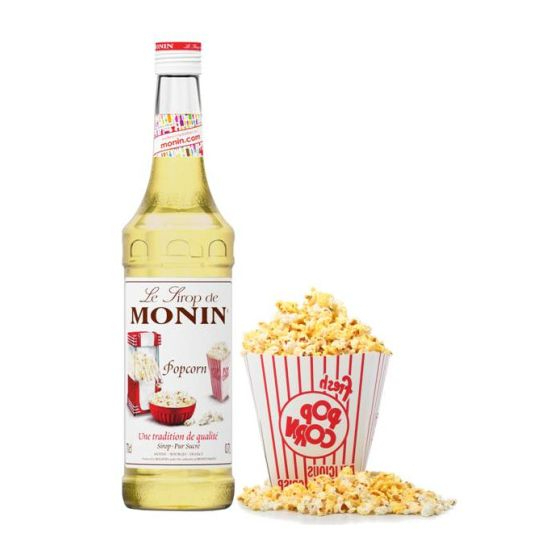(WAFFLE) ไซรัปโมนิน ไซรัปป๊อปคอร์น บรรจุขวด 700 ml. MONIN Popcorn Syrup ...