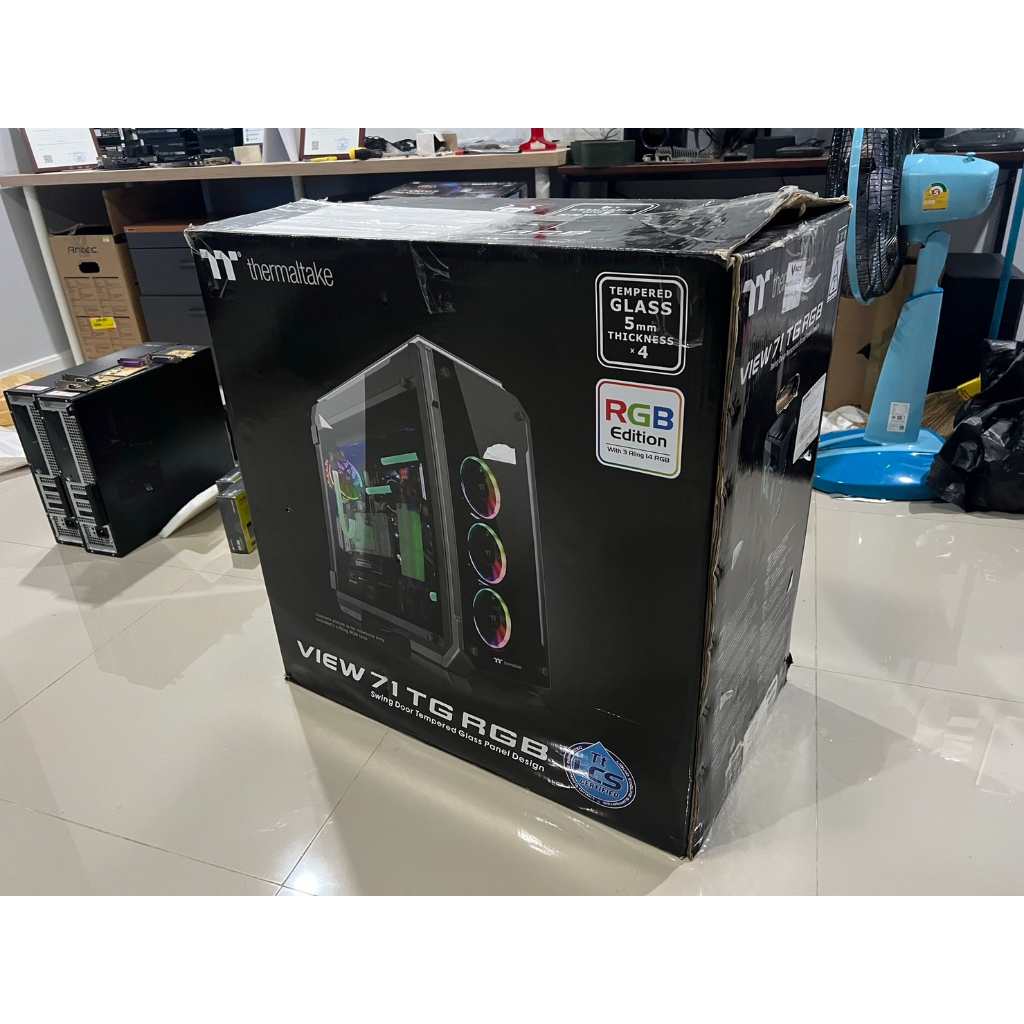 Case Thermaltake View 71 TG RGB สีดำ (สินค้ามือสอง/อะไหล่ไม่ครบ ...