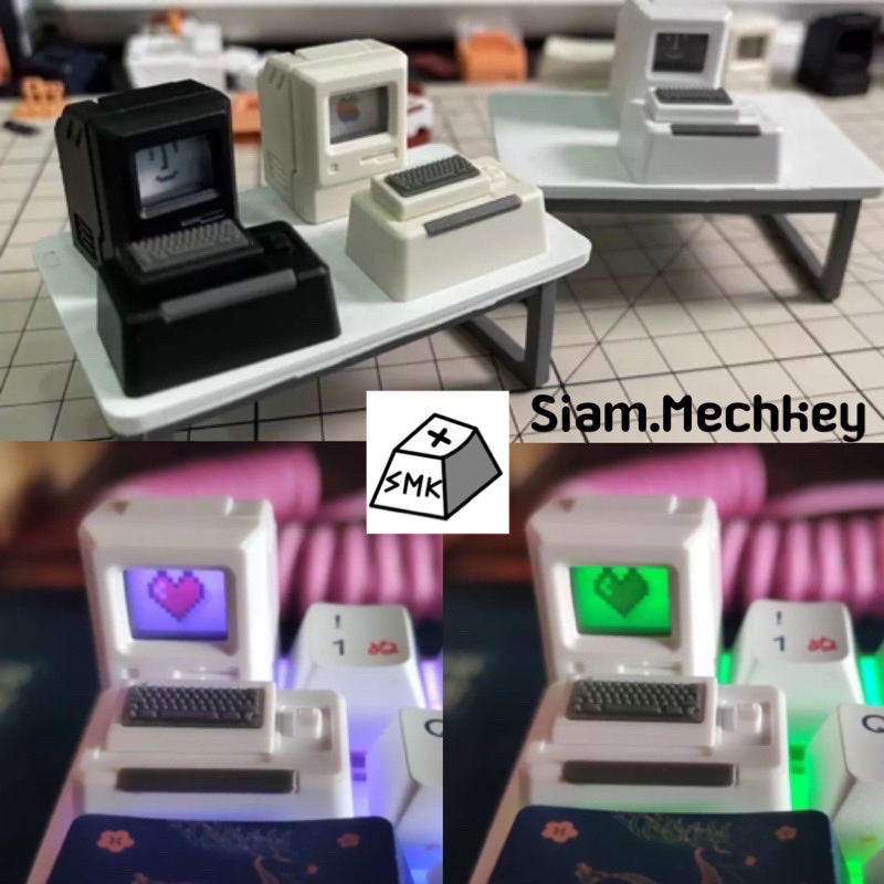 พร้อมส่งที่ไทย 3สี Retro Apple-Mac KEYCAPs แท้ 1 ชุดได้ 2 คีย์แคป ...