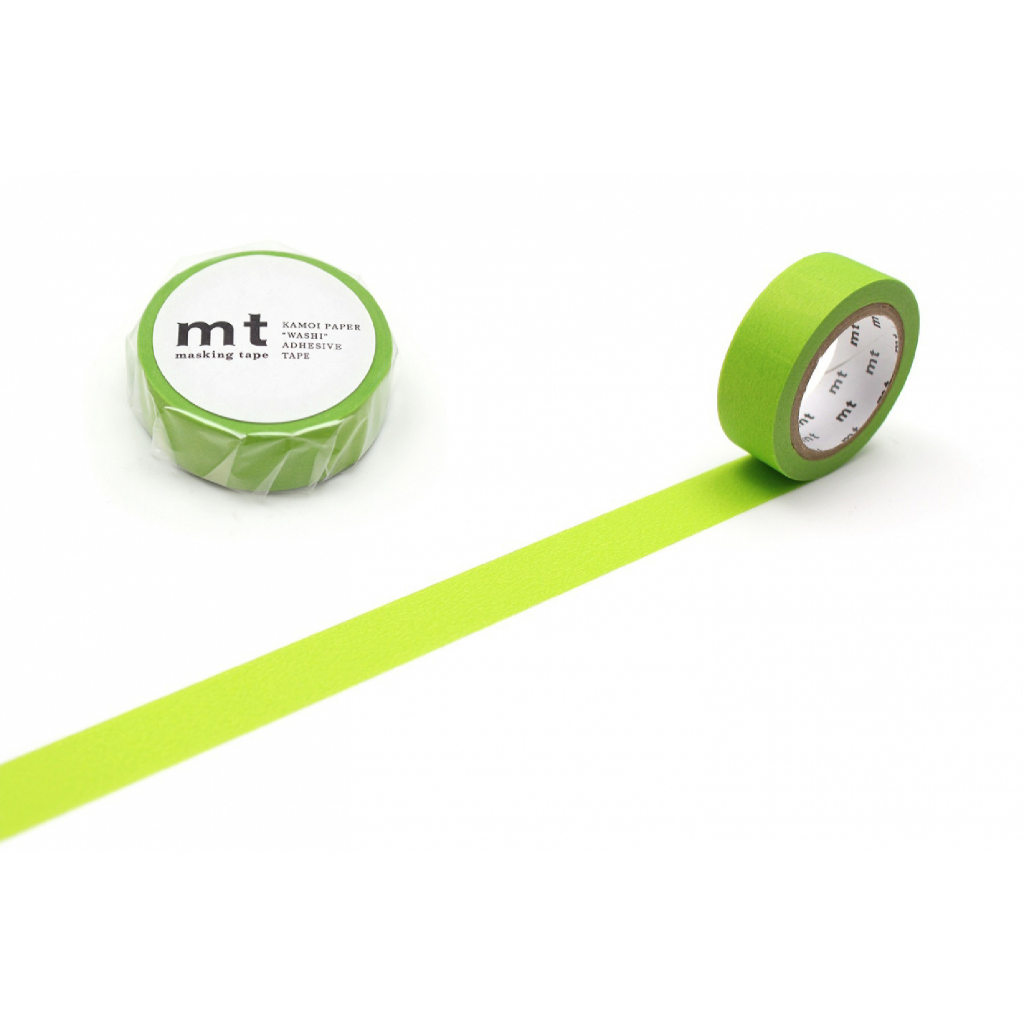 mt masking tape matte yellowgreen (MT01P513) / เทปตกแต่งวาชิ สี matte ...