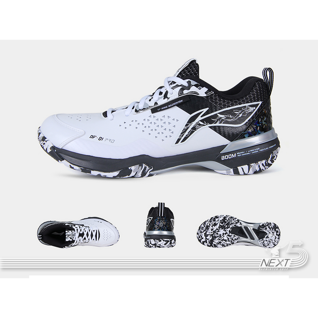 LI-NING (หลี่หนิง) รองเท้าแบดมินตัน รุ่น DF-01 PRO AYAT005 แถมถุงใส่ ...