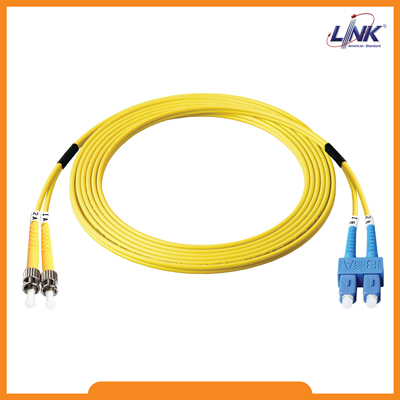 *ออกใบกำกับภาษีได้*Link UFP946D31 Patch Cord Fiber Optic OS2 ST-SC Duplex Single-Mode UPC-UPC ...