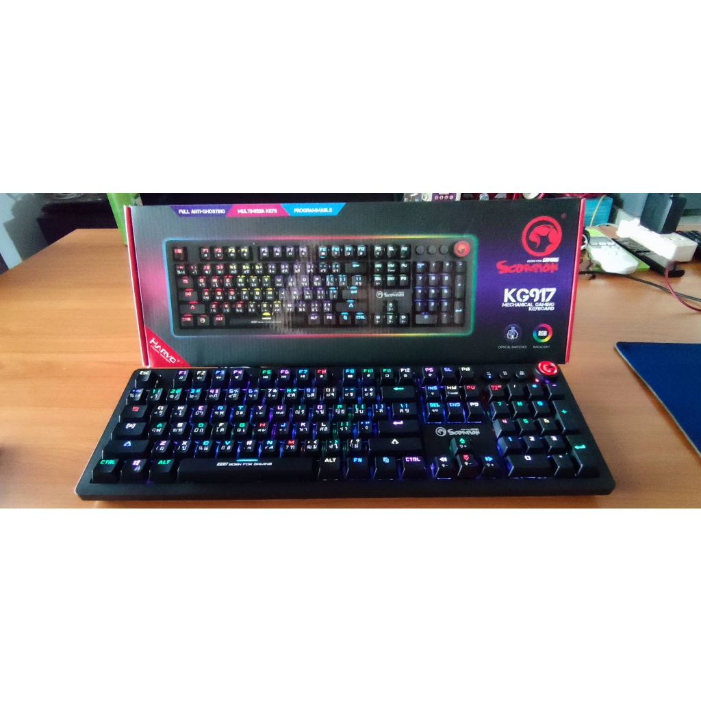 Marvo Scorplon KG917 RGB Mechanical Optical Switch Gaming Keyboard ...