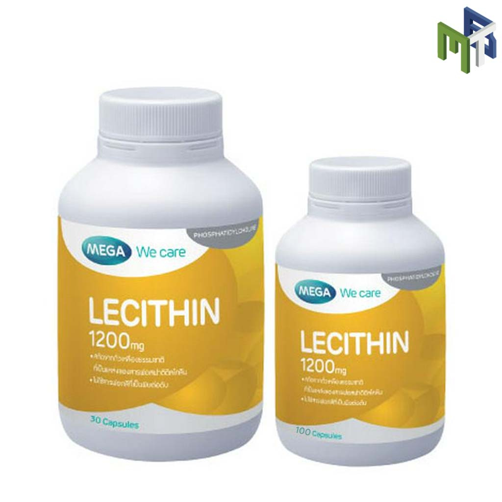 MEGA Lecithin 1200mg 30/100cap ( เมก้า เลซิติน Phosphatidylcholine ...