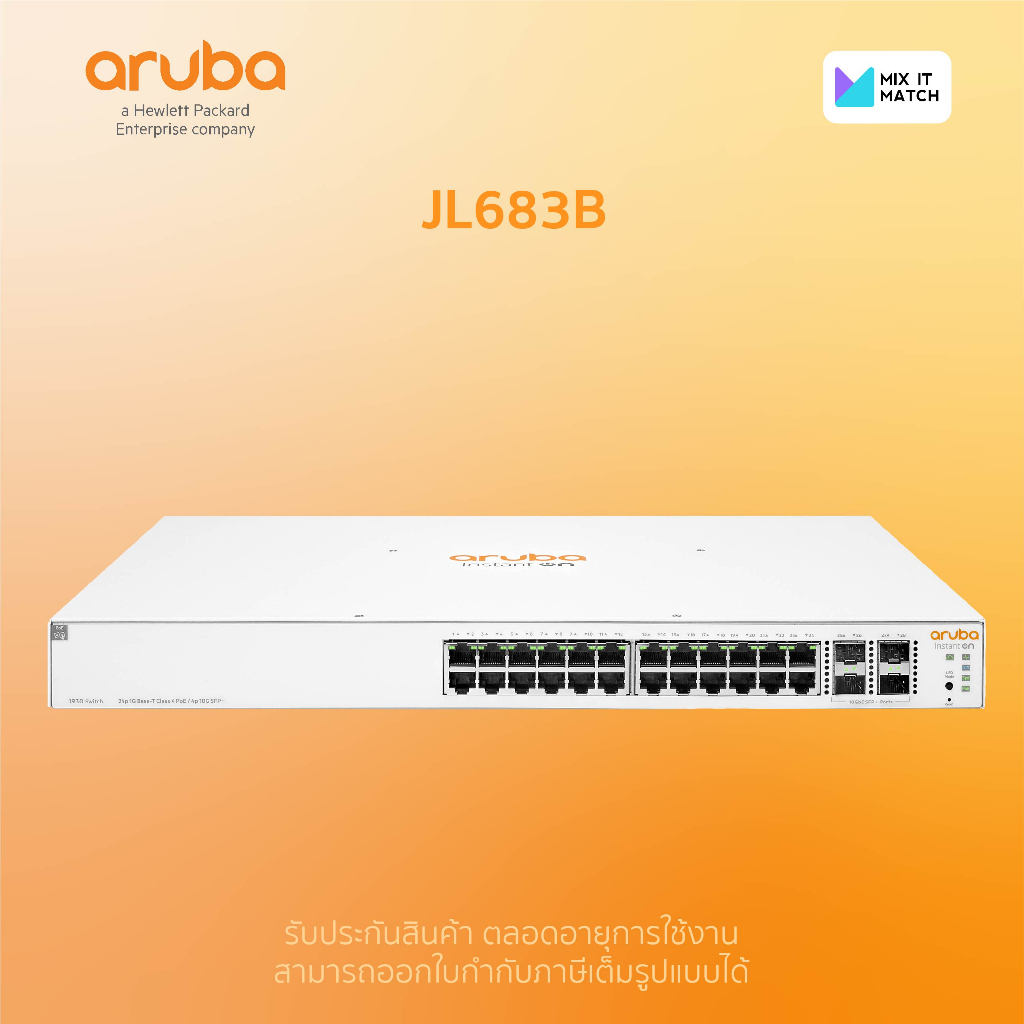 Aruba Instant On 1930 24G 4SFP+ POE 195W Switch (24 x 10/100/1000 PoE ...