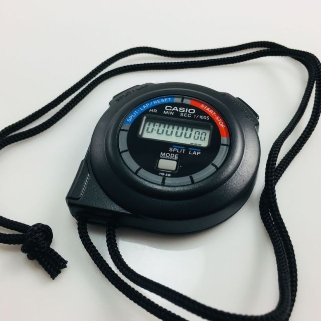 (ออกใบกำกับภาษีได้) นาฬิกาจับเวลา Casio Stop Watch รุ่น HS-3V ,HS-70W และ HS-80TW ของแท้ 100% ...