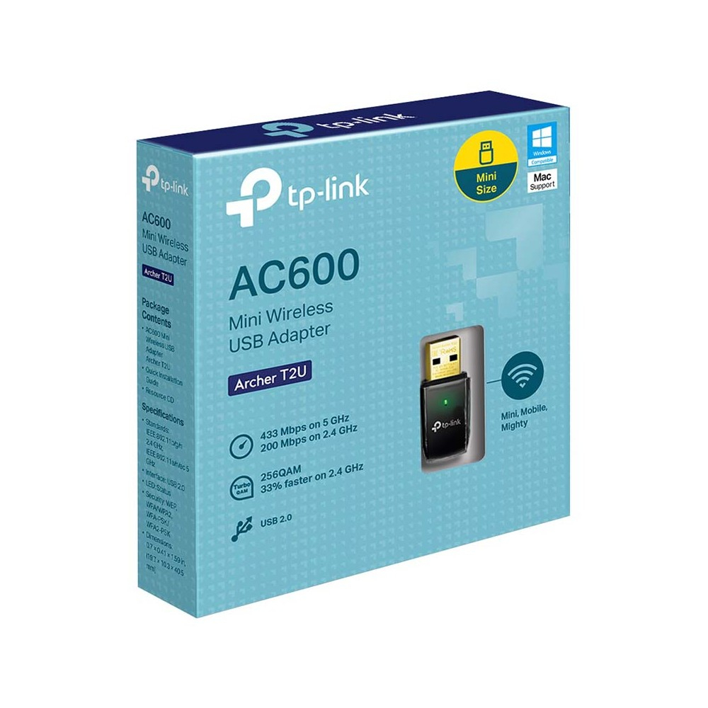 TP-Link Network Archer T2U AC600 Wireless Dual Band USB Adapter Archer ...