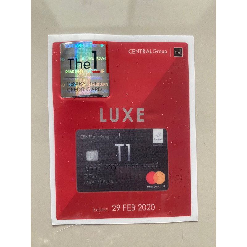 สติ๊กเกอร์จอดรถ Central/ KTC , Bualuang, Krungsri , T1 Luxe ,scbเป็นของสะสม expire | Shopee Thailand
