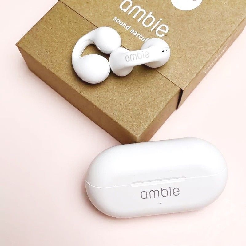 Ambie AM-TW01/BC BT5.3 ของแท้ หูฟังบลูทูธ หูฟังไร้สาย แบบติดที่ใบหู | Shopee Thailand