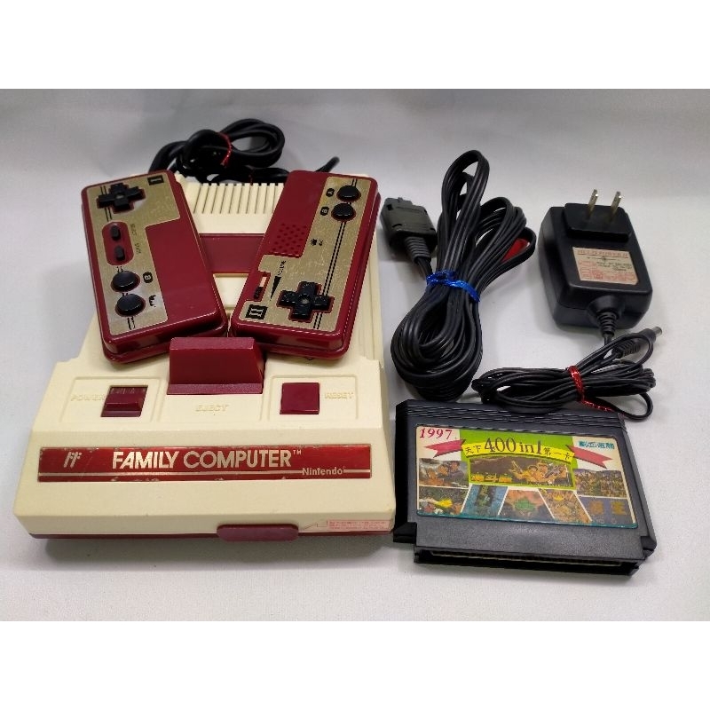 Famicom แท้ Japan สล๊อตฟ้า ปุ่มกลม ไฟไทยพร้อมเล่น ไมค์ดังจอยกดตอบสนอง ...