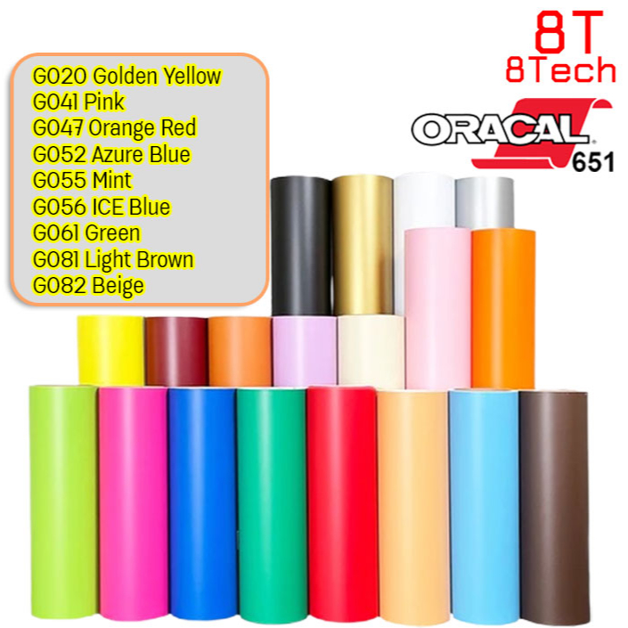 (L2)สติ๊กเกอร์ ORACAL651 G20 G041 G047 G052 G055 G056 G061 G081 G082 สี ...