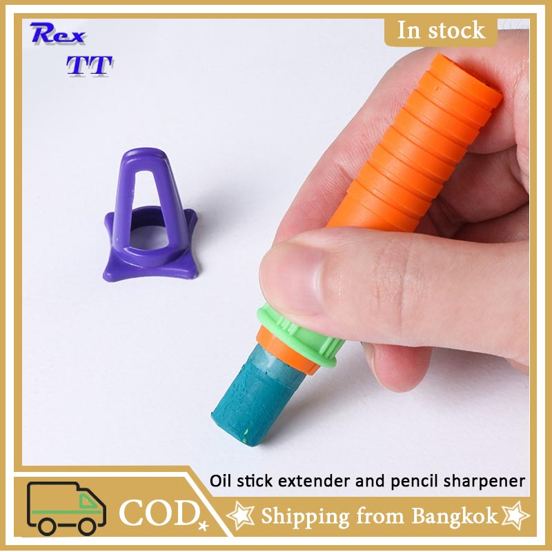 Oil pastel extender pen sleeve life extender crayon heavy color crayon ...