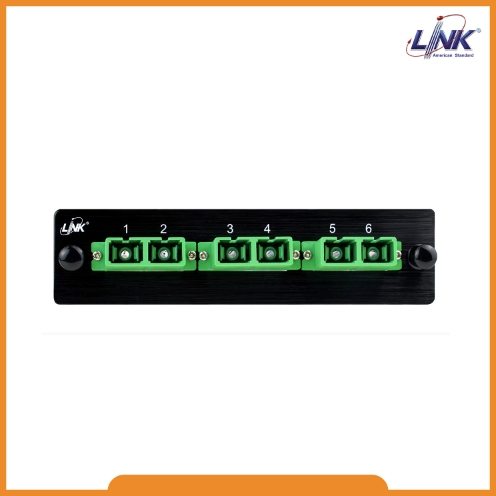 Link UF-2166SM-APC Fiber Optic 3 SC Duplex Snap-In Adapter Plate (SM & APC) | Shopee Thailand