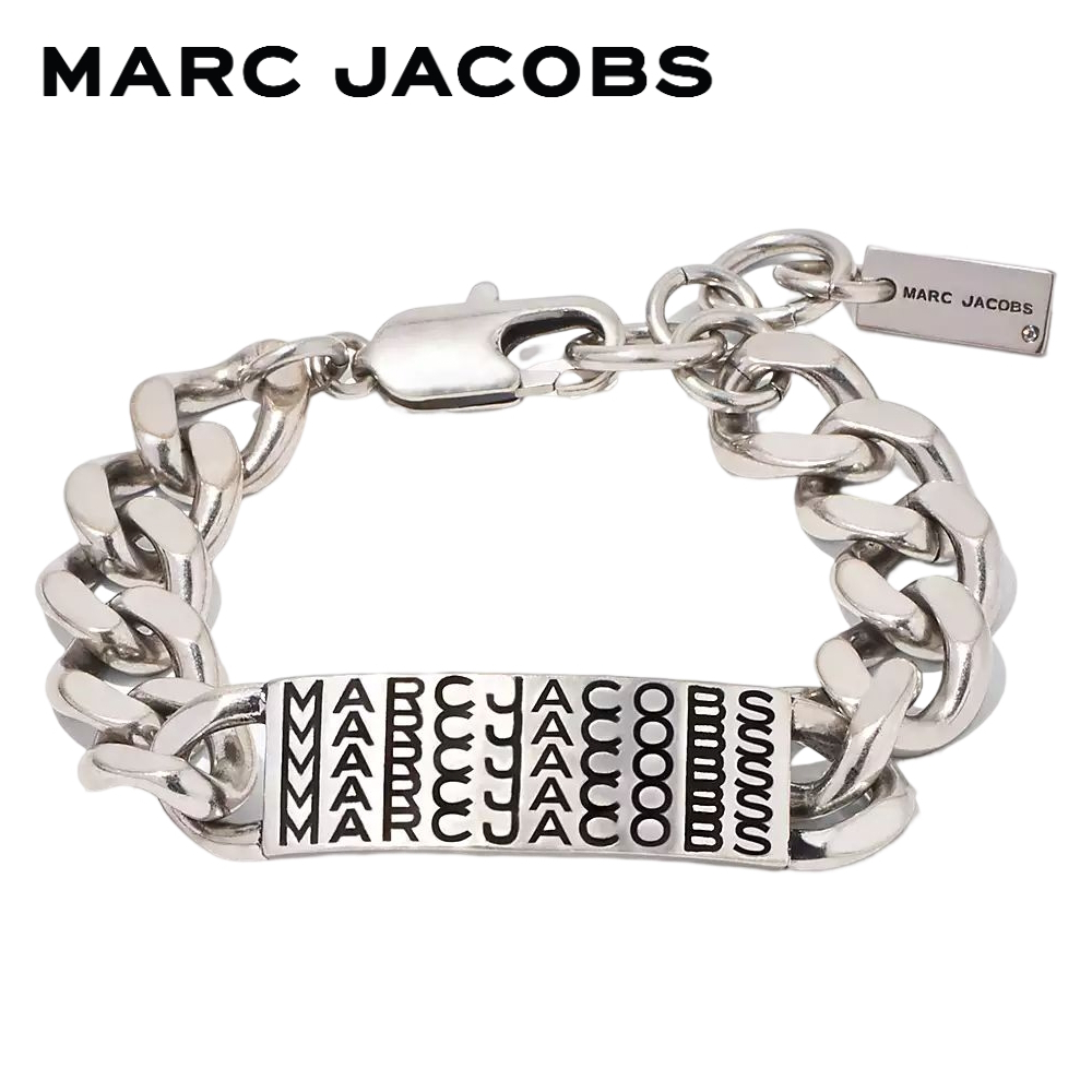 MARC JACOBS THE BARCODE MONOGRAM ID CHAIN BRACELET 2S3JBR001J12045 AGED ...