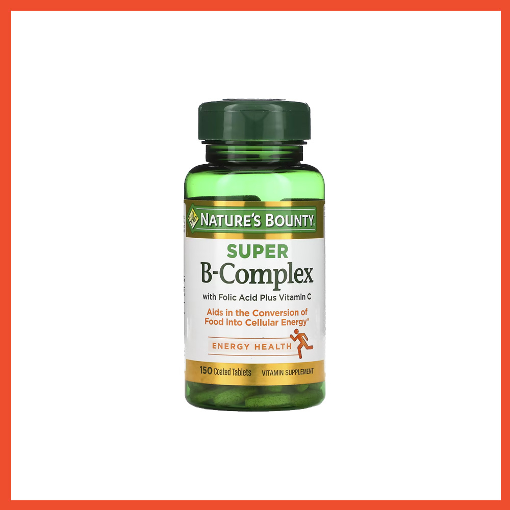 วิตามินบีรวม Natures Bounty Vitamin B Complex บี คอมเพล็กซ์ พร้อมกรด 5021