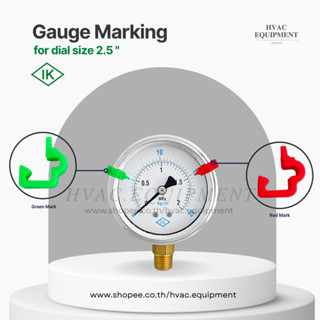 Gauge Range Marking สำหรับบ่งชี้ช่วงเรนจ์การใช้งานของเกจวัดแรงดัน เหมาะ ...