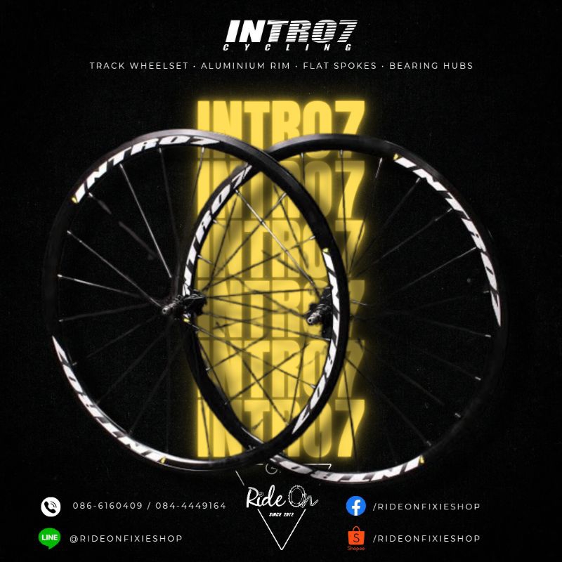 ชุดล้ออลูมิเนียม ซี่แบน สำหรับ Fixed gear / Track bike : Intro7 Track ...