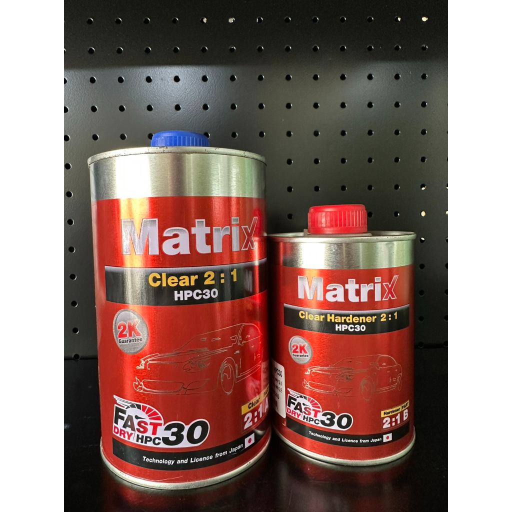 แล็กเกอร์รถยนต์/แลคเกอร์รถยนต์ Matrix Clear 2:1 HPC30 30นาที พร้อมขัดยา ...
