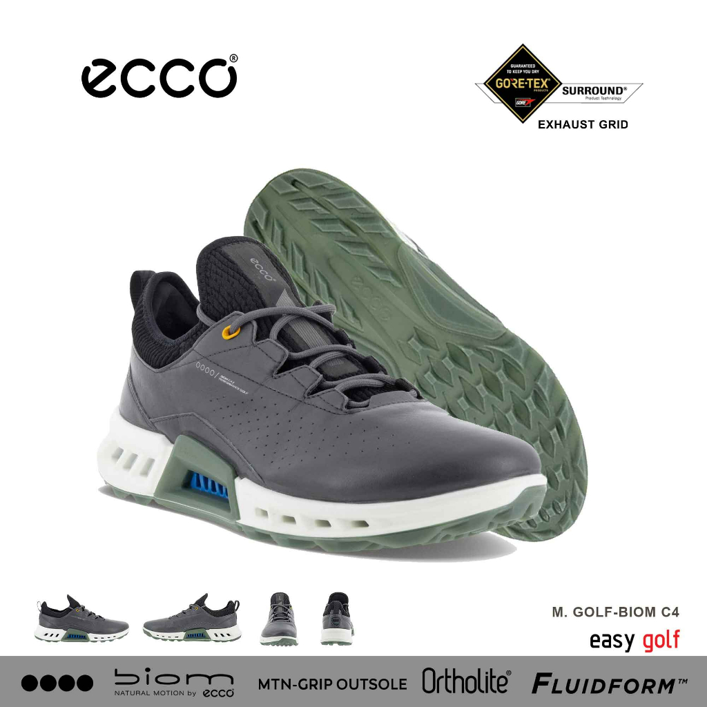ECCO BIOM C4 MEN ECCO GOLF GOLF SHOES รองเท้ากีฬากอล์ฟผู้ชาย SS23 ...