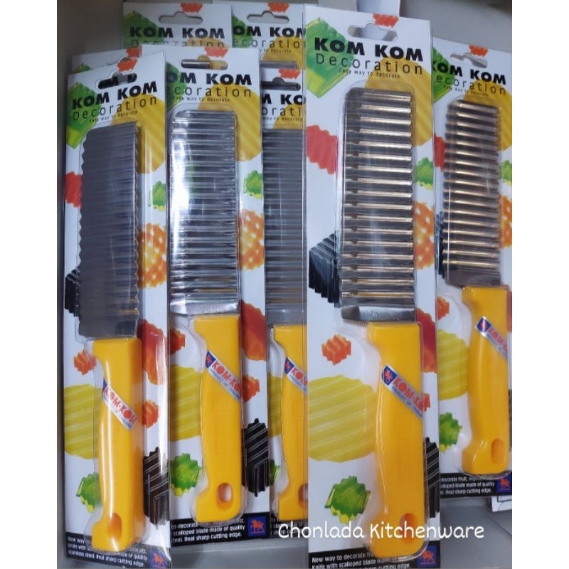 มีดหยัก-มีดหั่นลายตราKomKom | Shopee Thailand